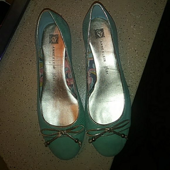 Anne Klein | Shoes | Aqua Anne Klein Iflex Wedges | Poshmark